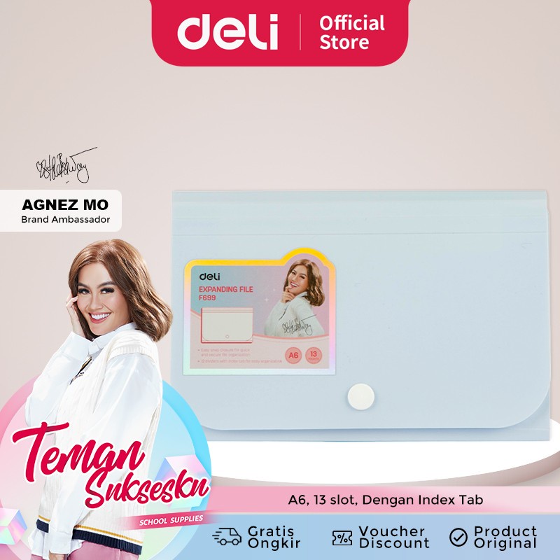 Jual Expanding File Deli Ukuran A6 isi 13 Lembar [ Edisi AGNEZ MO ...