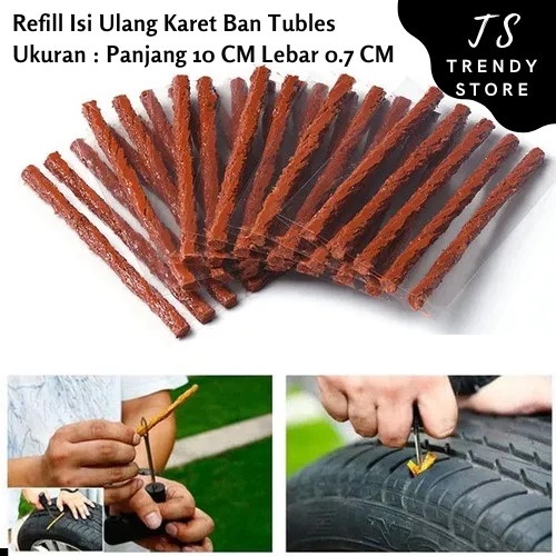 Jual Refill Isi Ulang Karet Ban Tubles Lem Cacing Karet Tambal Ban ...