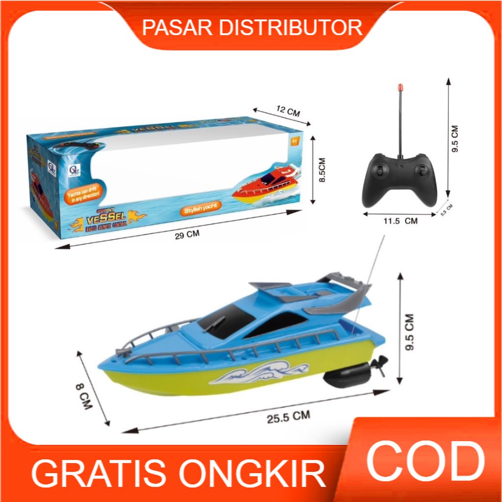 Jual Mainan Anak RC SPEED BOAT Kapal Remote Control Racing Boat Perahu ...