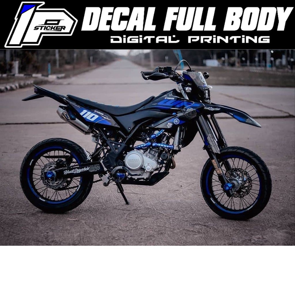 Jual DECAL WR 155r rose BIRU HITAM FULL BODY | Shopee Indonesia