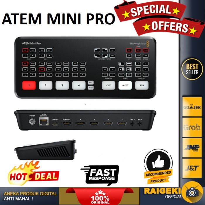 Jual Blackmagic Design ATEM Mini Pro HDMI Live Stream Switcher | Shopee ...