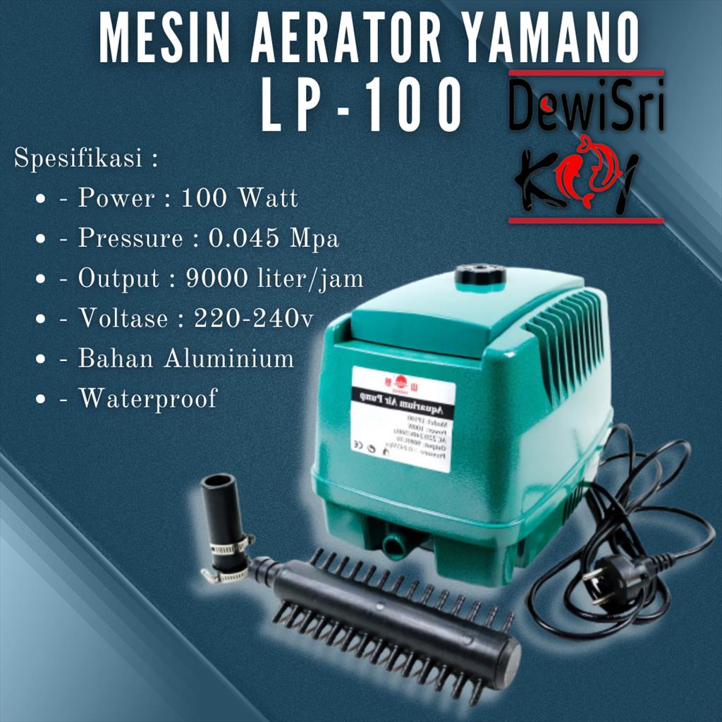 Jual Mesin Pompa Udara Yamano LP 100 Media Gelembung Kolam Ikan Air Pump | Shopee Indonesia