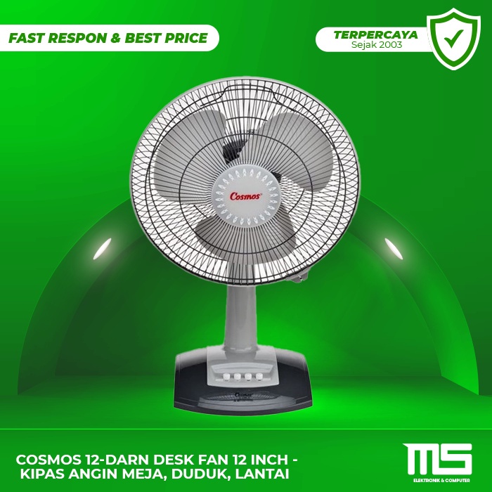 Jual Cosmos 12-DARN Desk Fan 12 inch - Kipas Angin Meja, Duduk, Lantai ...