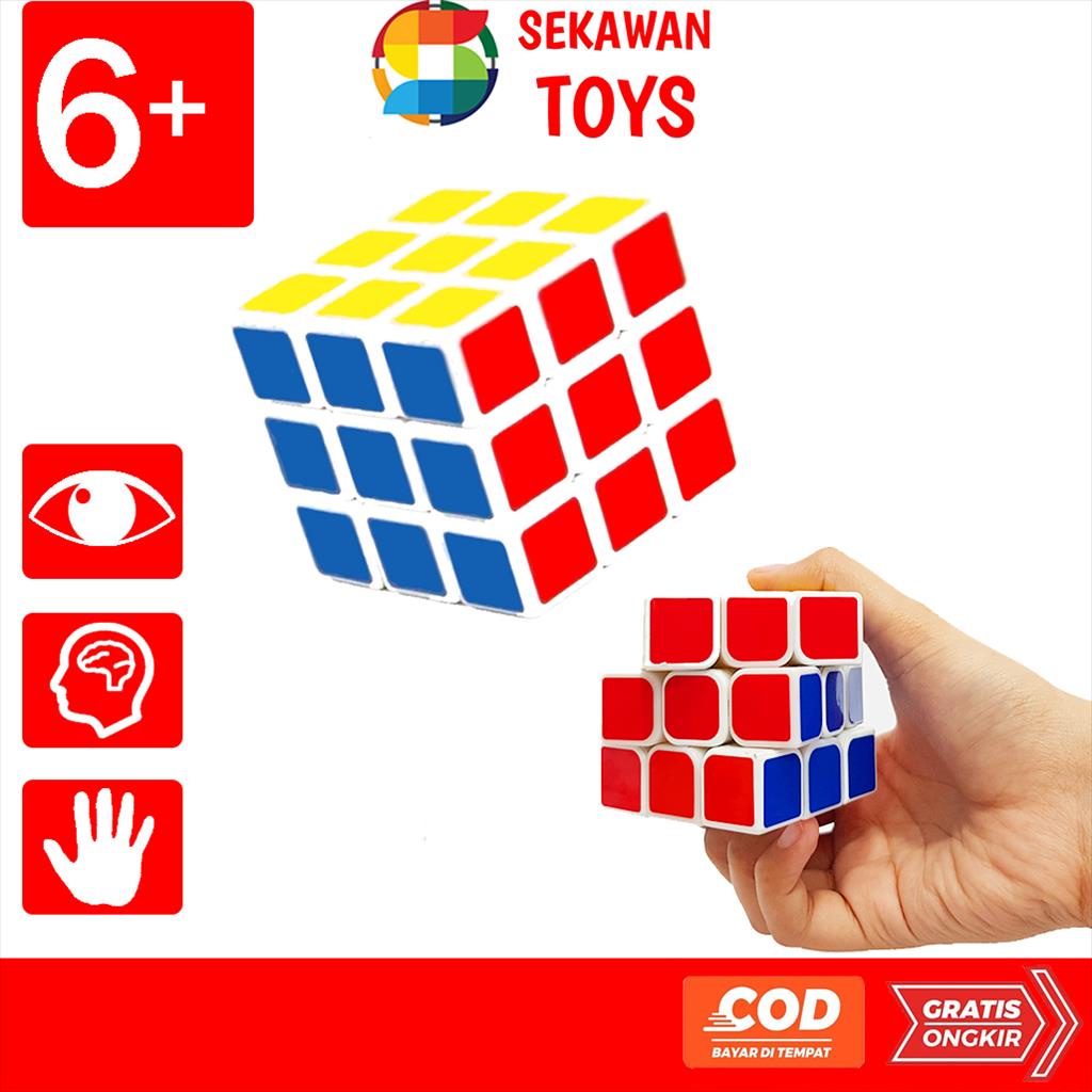 Jual Mainan Edukasi Anak Rubik 3x3 / Mainan Magic Cube 3x3 | Shopee ...