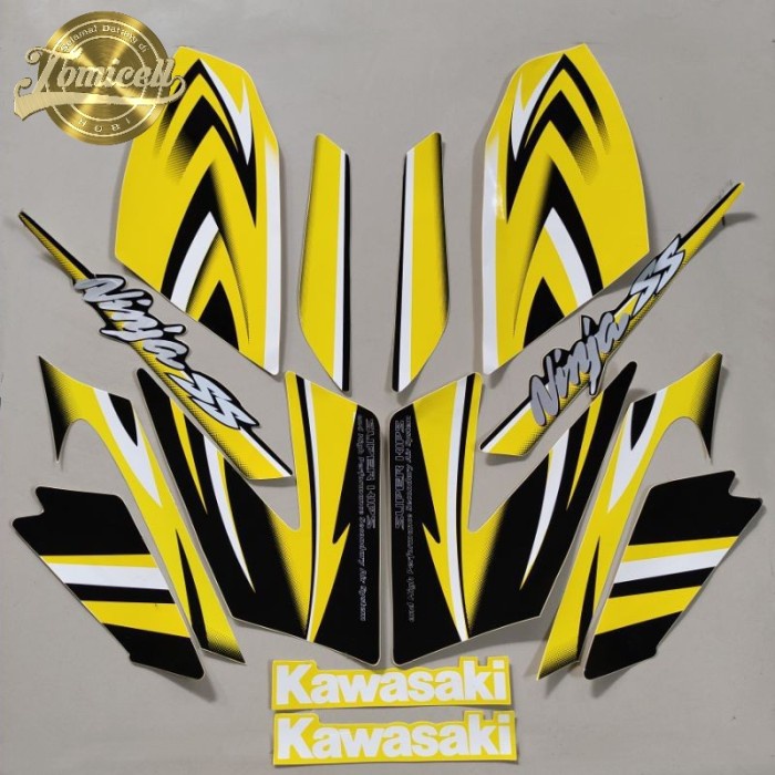 Jual striping kawasaki ninja ss 2011 2012 kuning stiker list body ...