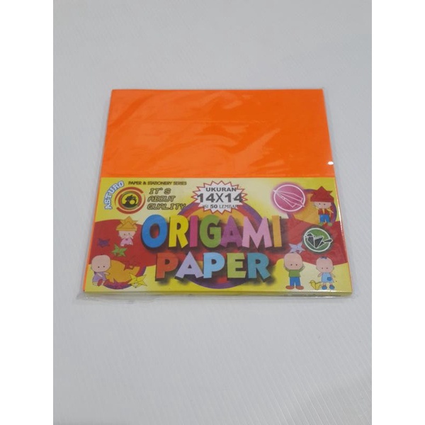Jual Kertas Origami/kertas lipat ASTURO Ukuran 14x14 | Shopee Indonesia