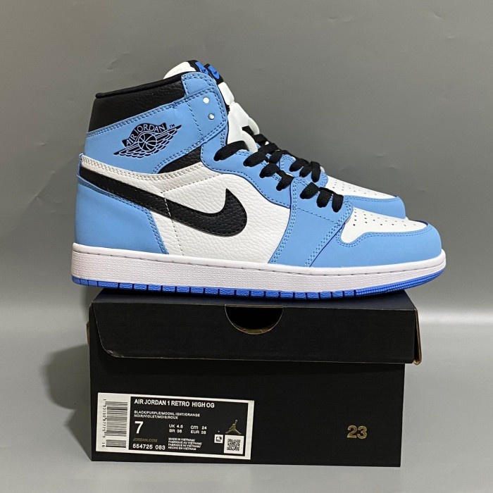 Jual Sepatu Jordan 1 High University Blue | Shopee Indonesia