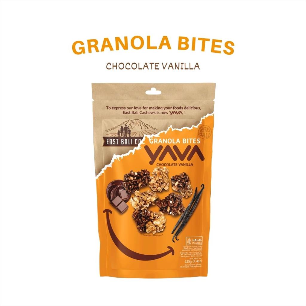 Jual Granola Bites Chocolate Vanilla 125g - Yava East Bali Cashews ...