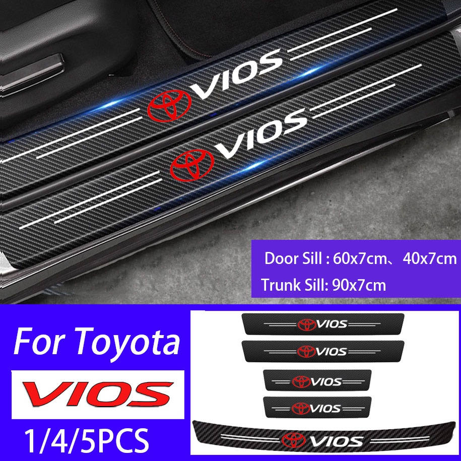 Jual Stiker Pelindung Pintu Bagasi Mobil toyota vios Bahan Serat Karbon ...