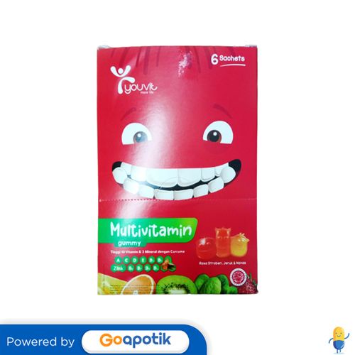Jual Youvit Multivitamin For Kids 7 Gummies Box 6 Sachet | Shopee Indonesia