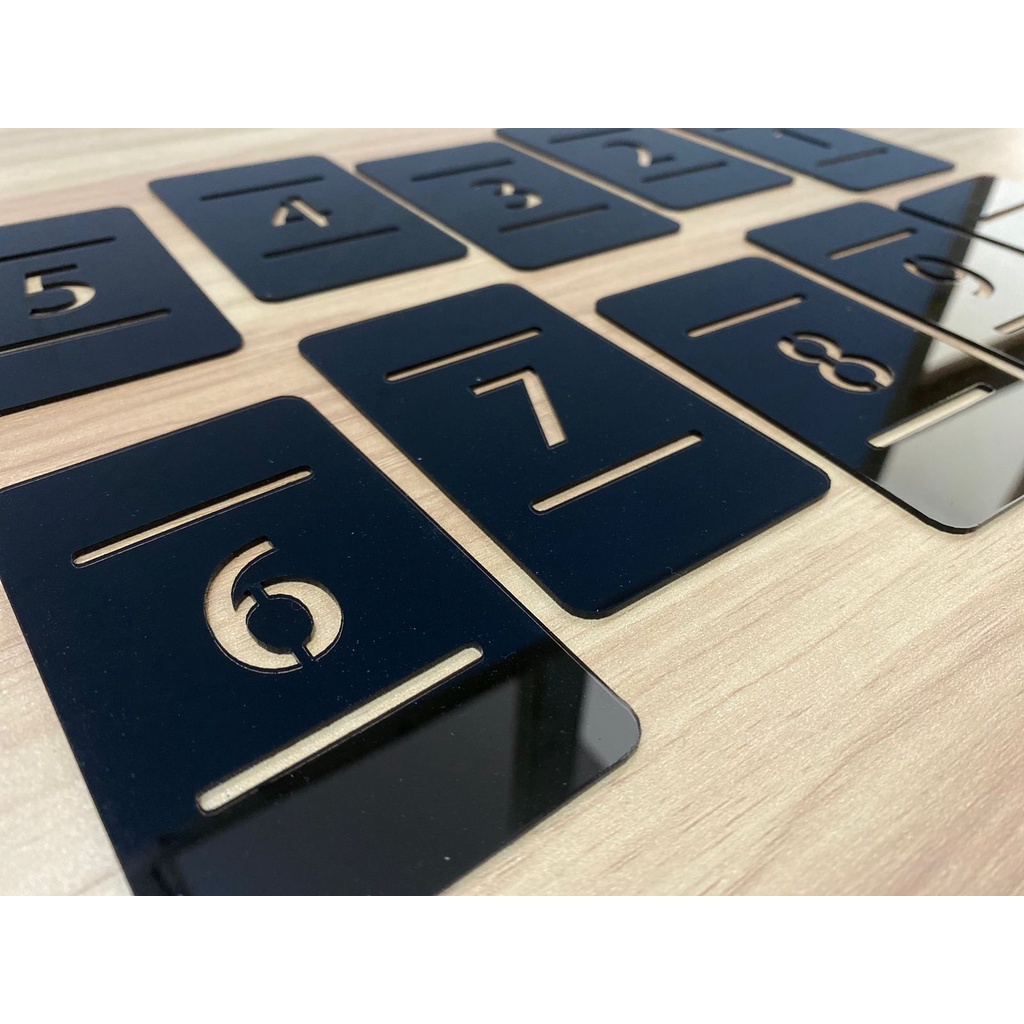 Jual Nomor Meja Tempel| Nomor Akrilik | Nomor Meja Acrylic | Laser Cut ...