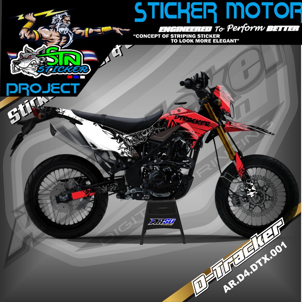 Jual Decal Kawasaki Dtracker Full Body, Stiker Dekal Dtracker Full Body ...