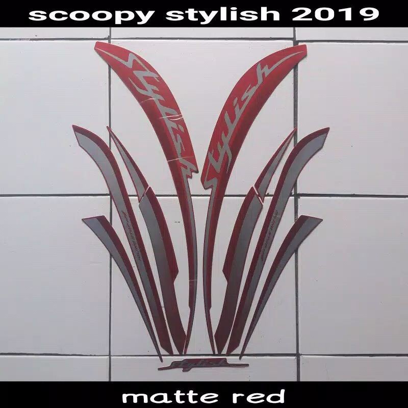 Jual Striping sticker lis body honda scoopy fi led stylish thn 2019 ...