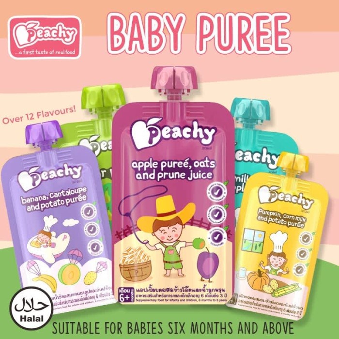 Jual Peachy Baby Food Pouch / Makanan Bayi / MPASI / Puree Baby ...