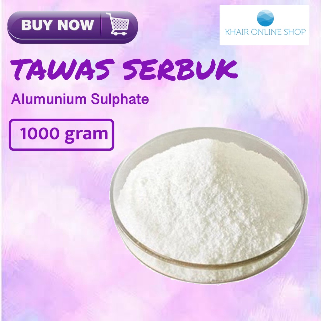Jual Tawas Bubuk 1000 gram - Alumunium Sul fat - Tawas Bening Serbuk ...