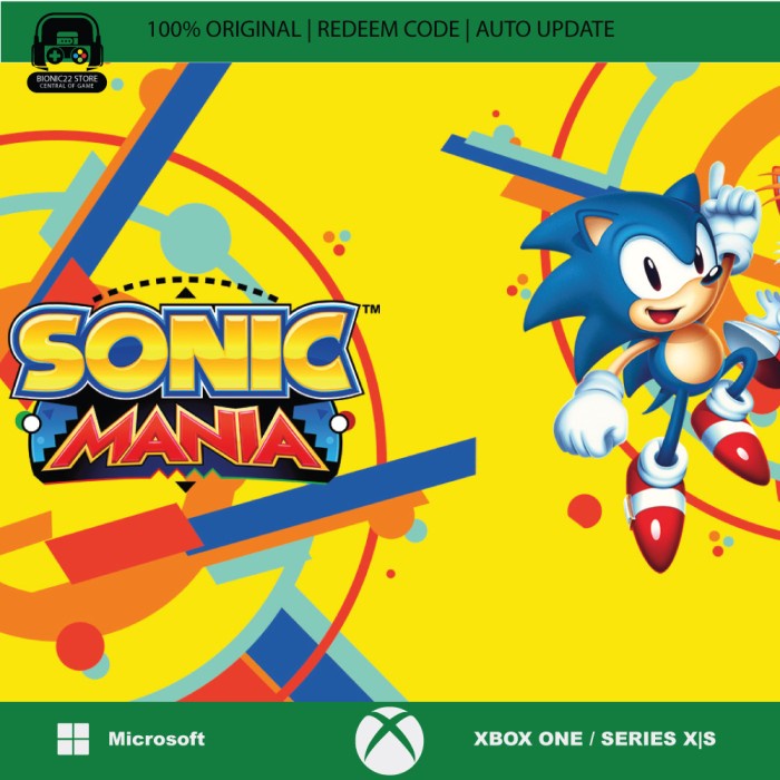 Jual sonic mania Xbox One Series X|S Original Redeem Code Game | Shopee ...