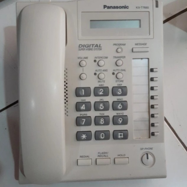 Jual Telepon digital Panasonic type KX-T7665 | Shopee Indonesia