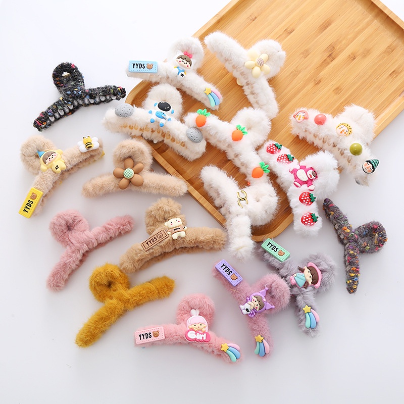 Jual Bellini - NEW Jepit jeday dewasa motif bulu karakter lucu | Shopee ...