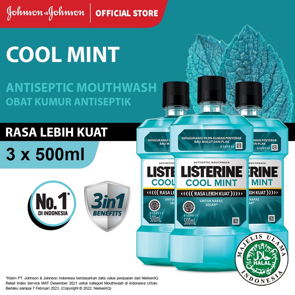 Jual LISTERINE Cool Mint Antiseptic Mouthwash / Obat Kumur Antiseptik ...