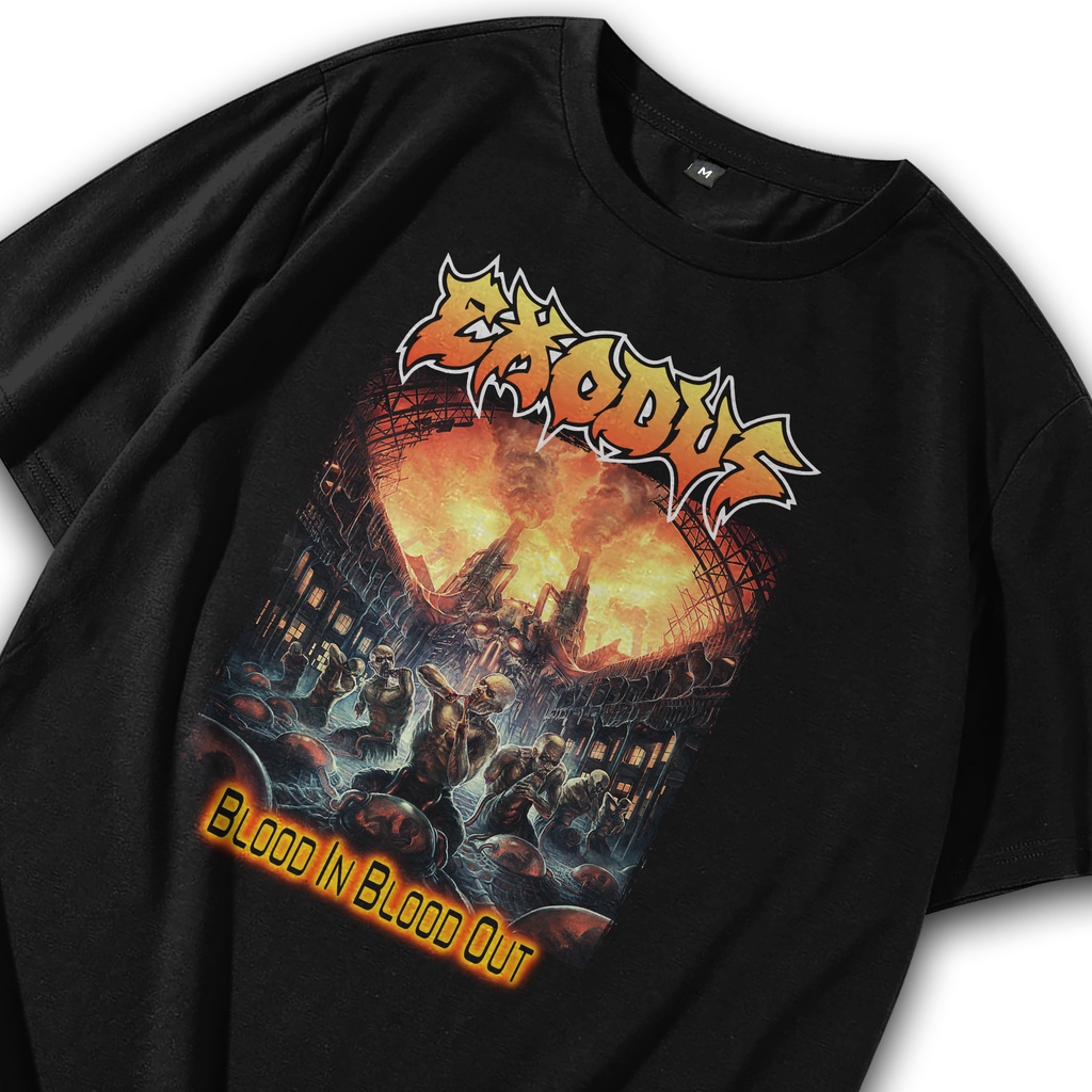 Jual Kaos Band Rock / Tshirt Band / T shirt Band Exodus Blood In Blood ...