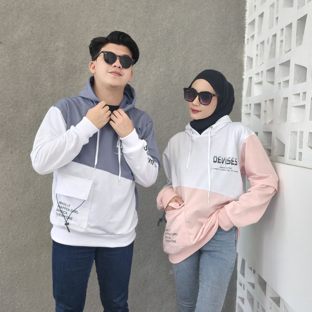 Jual ( Isi 2 Pcs ) Jaket Pasangan Diviseshodie / jaket pasangan pacar ...