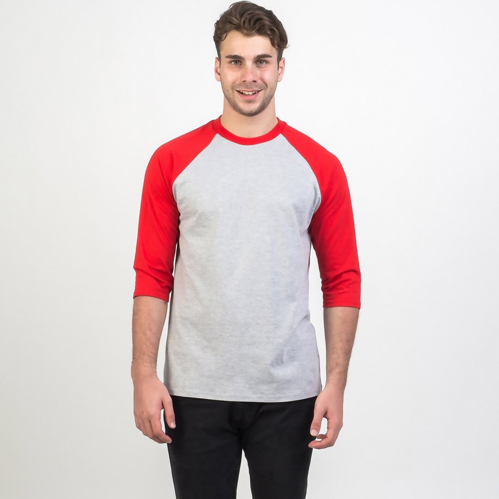 Jual Kaos Polos NSA Raglan Lengan 3/4 New States Apparel Premium Cotton ...