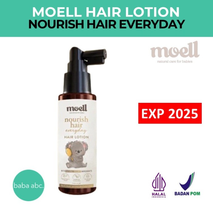 Jual Moell Nourish Hair Everyday Hair Lotion 100 ml Moell Baby Hair ...