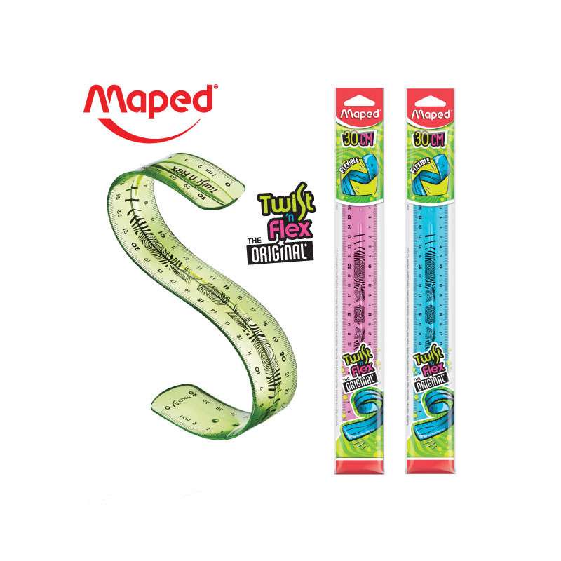 Jual MAPED DRAFTING TWISTN FLEX RULER 30CM THE ORIGINAL / PENGGARIS ...