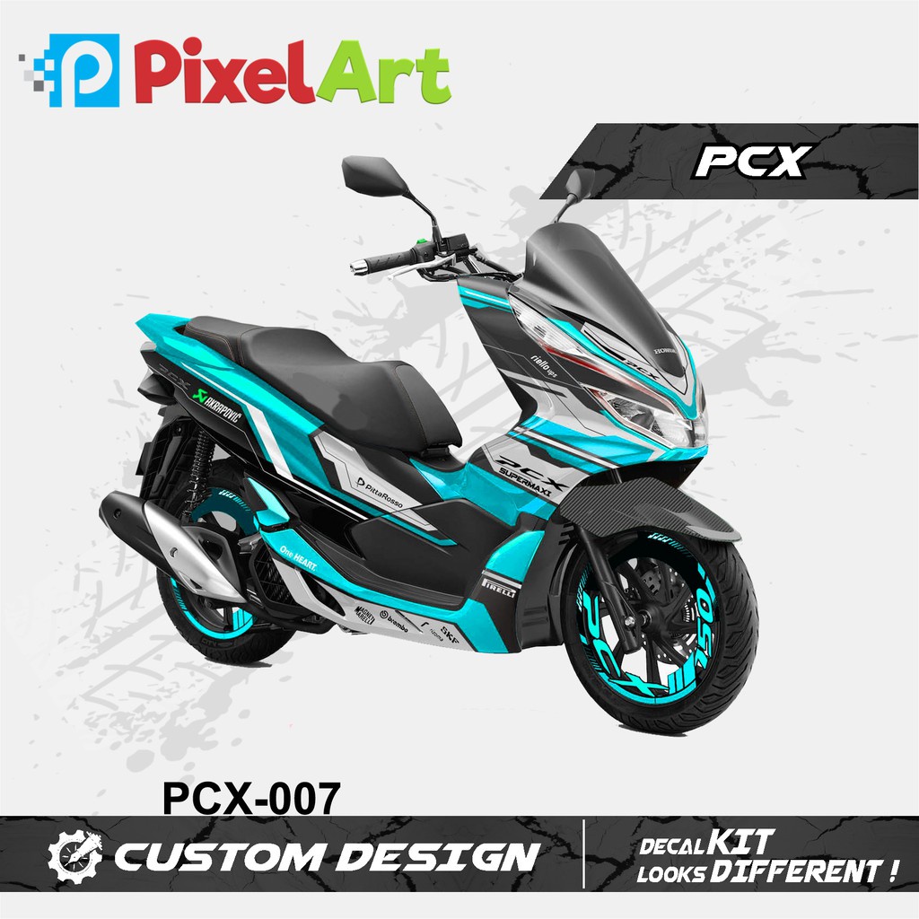 Jual MJ STICKER DECAL HONDA PCX FULL BODY CUSTOM PREMIUM QUALITY ...