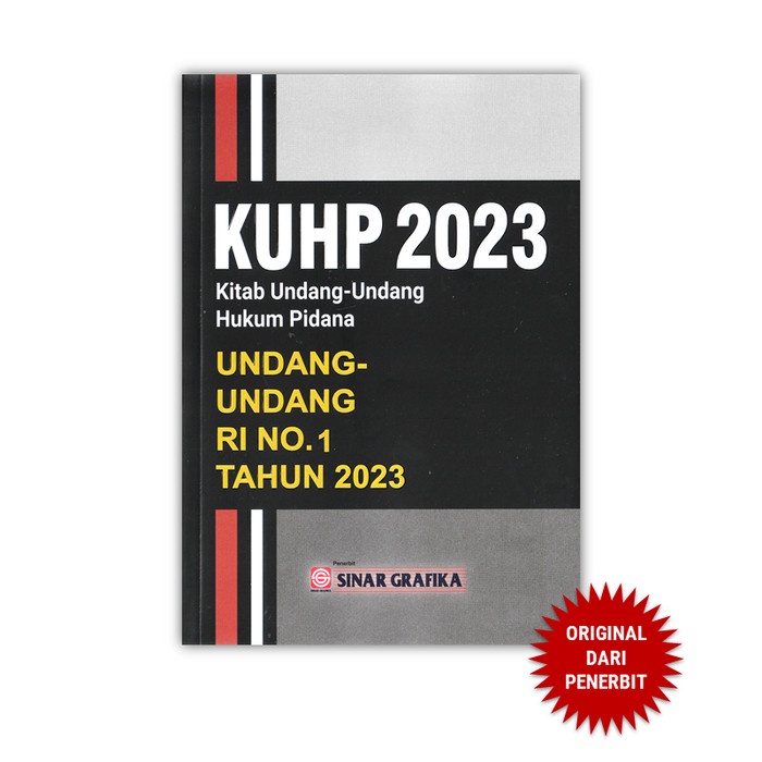 Jual KUHP 2023 (Kitab Undang-Undang Hukum Pidana) UU RI No. 1 Tahun 2023 | Shopee Indonesia