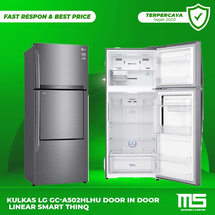 Jual KULKAS LG GC-A502HLHU DOOR IN DOOR LINEAR SMART THINQ | Shopee Indonesia