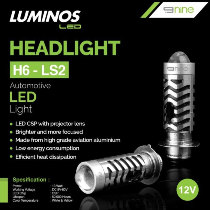 Jual LAMPU LED MINI PROJIE H6 LUMINOS LS2 2 WARNA LAMPU LUMINOS LS2 H6 ...