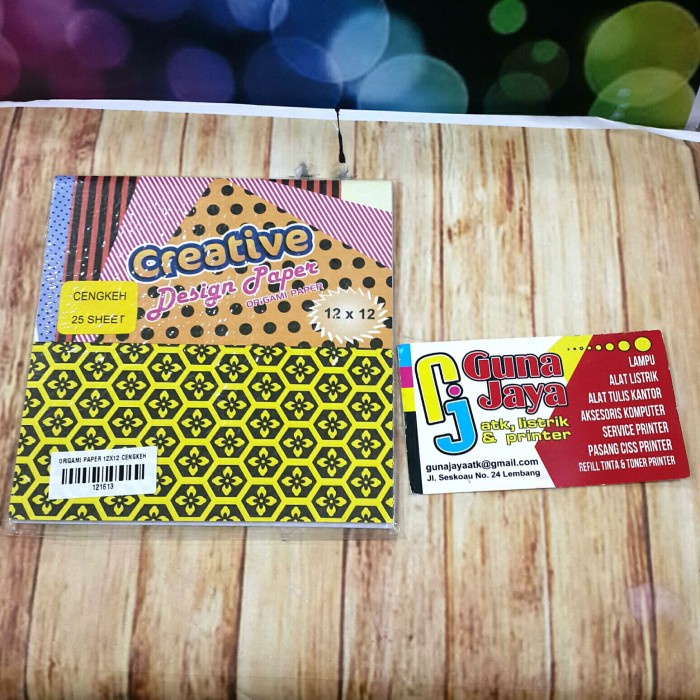 Jual Kertas Lipat ASTURO 12x12 Motif Cengkeh - Kertas Origami Motif ...