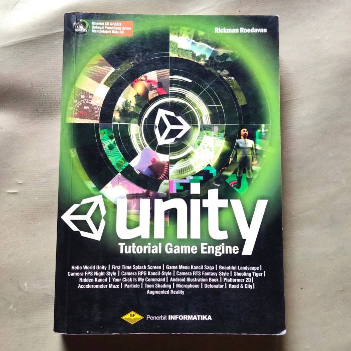 Jual Buku Komputer, UNITY Tutorial Game Engine tanpa CD (Rickman ...