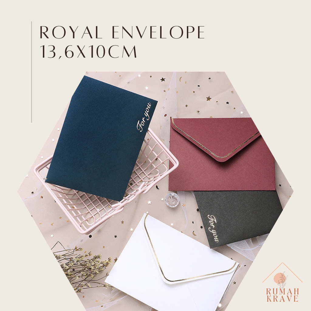 Jual RUMAH KRAVE - Royal Envelope 13,6x10cm Amplop Kosong | Shopee ...