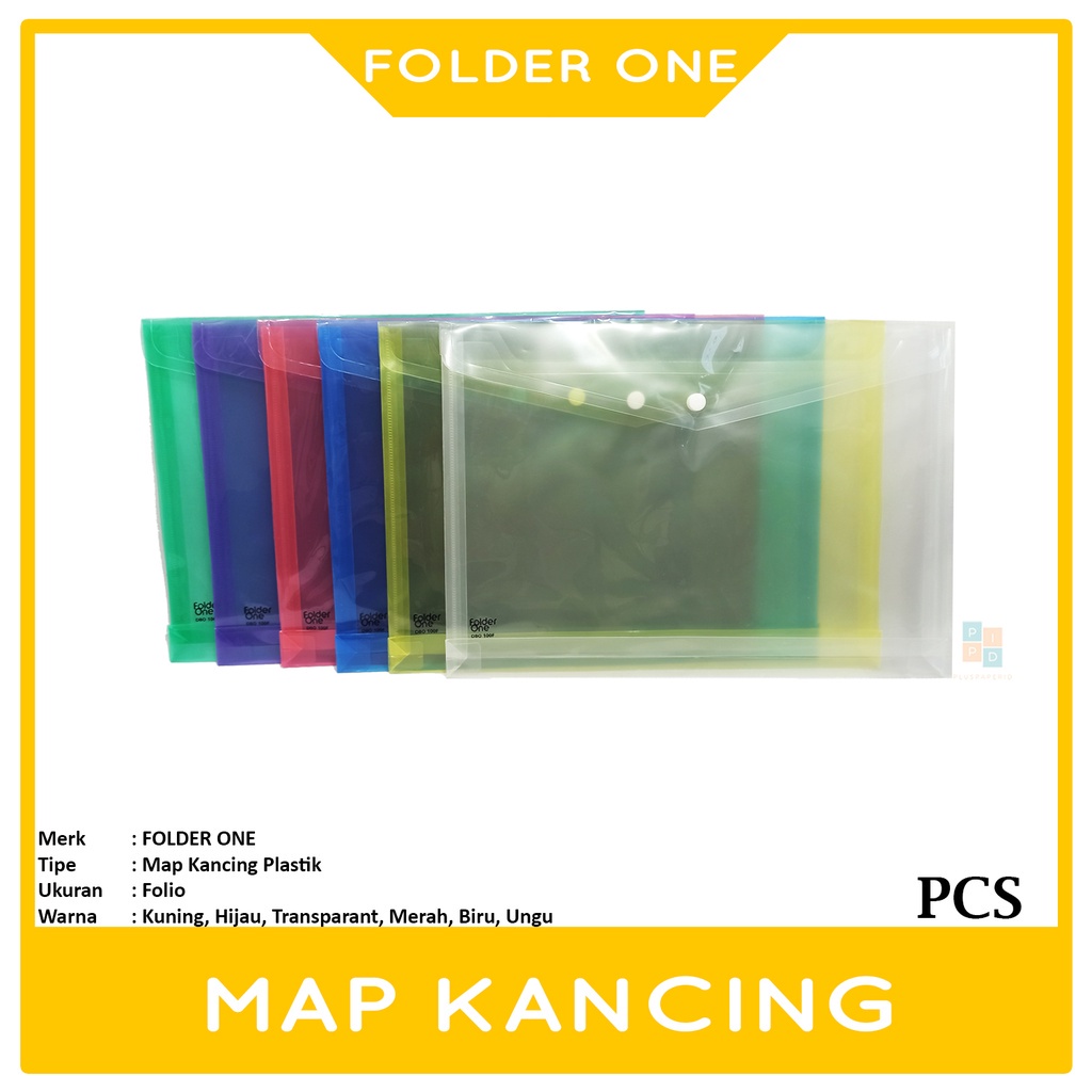 Jual FOLDER ONE - Map Plastik Kancing Ukuran Folio - Pcs | Shopee Indonesia