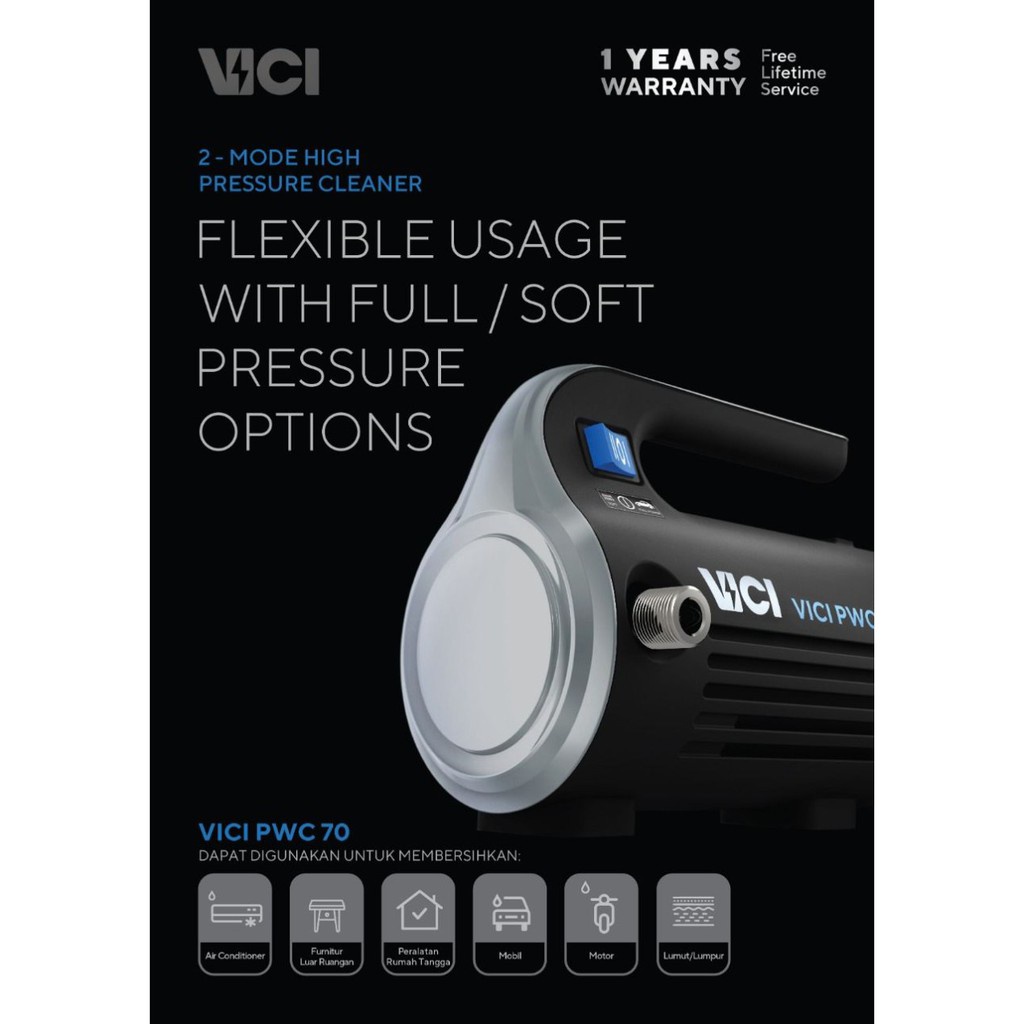 Jual LAKONI VICI PWC 70 Mesin Cuci Mobil Motor Dan AC PENGGANTI LAGUNA ...