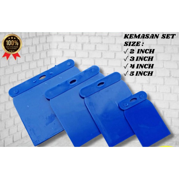 Jual Skrap Sekrap fiber Dempul Kompon PVC Plastik Gypsum 4PCS | Shopee ...