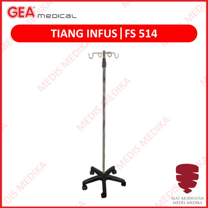 Jual Tiang Infus Kursi Roda FS514 Gea Alat Gantungan Rawat Inap Pasien ...