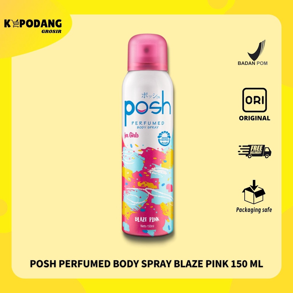 Jual Posh Perfumed Body Spray Blaze Pink 150 ml | Shopee Indonesia
