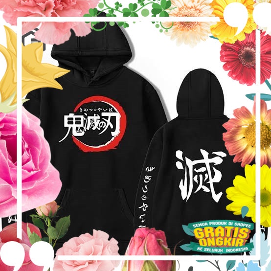 Jual Jaket Jumbo Sweater Anime Kimetsu No Yaiba Demon Slayer Logo ...