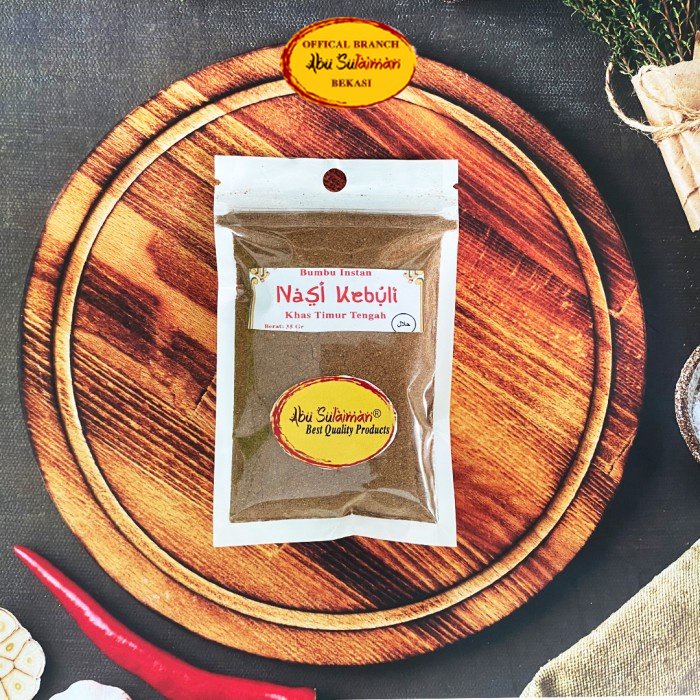 Jual Lebih Hemat! Bumbu Instan Kebuli Khas Arab Abu Sulaiman untuk ...