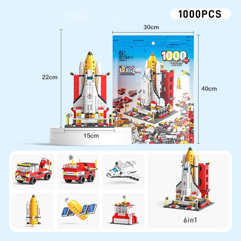 Jual Space Shuttle Pesawat Ulang Alik Peluncuran Roket Mainan Block ...