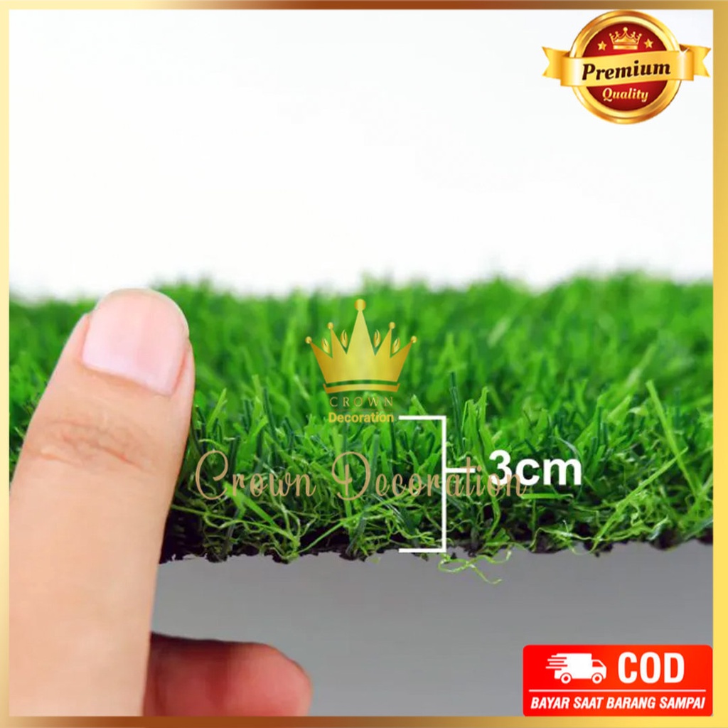 Jual Karpet Rumput Sintetis 100Cmx100Cm Swiss 3Cm Dekorasi Taman Rumput ...