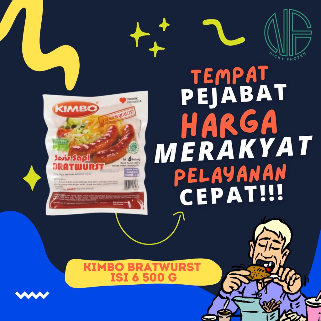 Jual KIMBO BRATWURST ISI 6 500 G | Shopee Indonesia