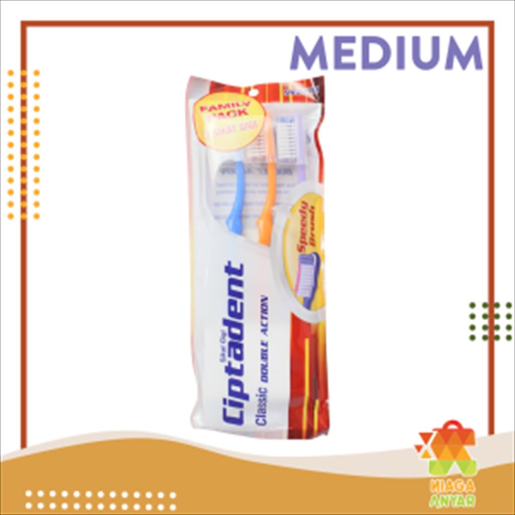 Jual NA CIPTADENT Sikat Gigi Classic Double Action [ISI 3] / CIPTADENT ...