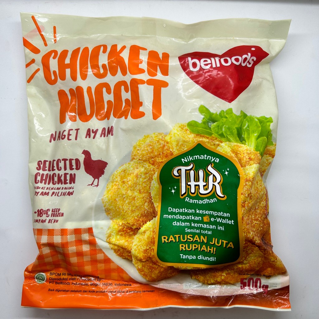Jual Belfoods Naget Chicken Nugget 500g Belfoods Distributor Frozen ...