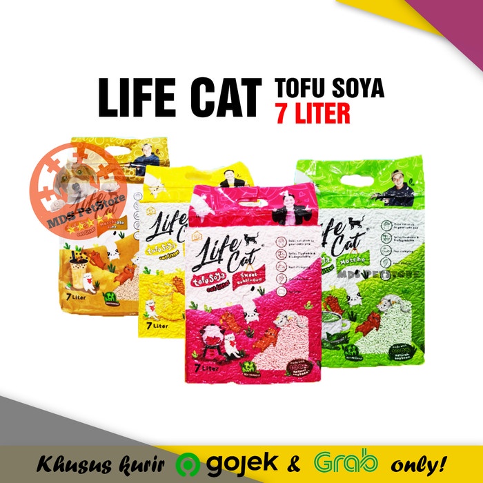 Jual yochinn - Life Cat Tofu Soya 7 Liter pasir kucing lifecat 7l ...