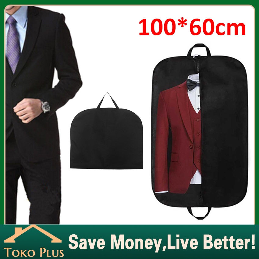 Jual Cover Sarung Jas Pria Plus Hanger Exclusive Anti Air High Quality ...