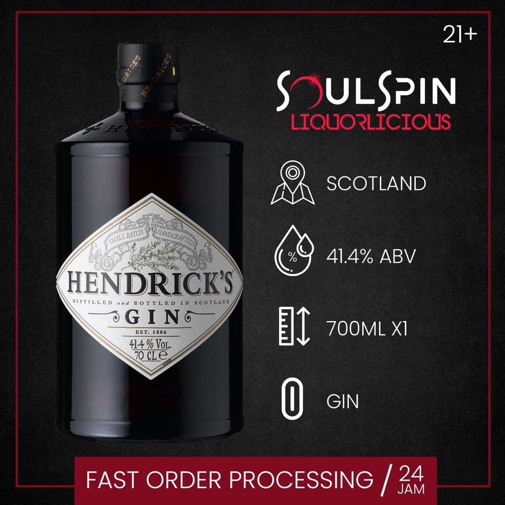 Jual Hendricks Gin 750ml | Shopee Indonesia